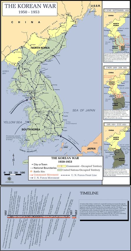 Korejas karš (1950-1953) - Vēsture